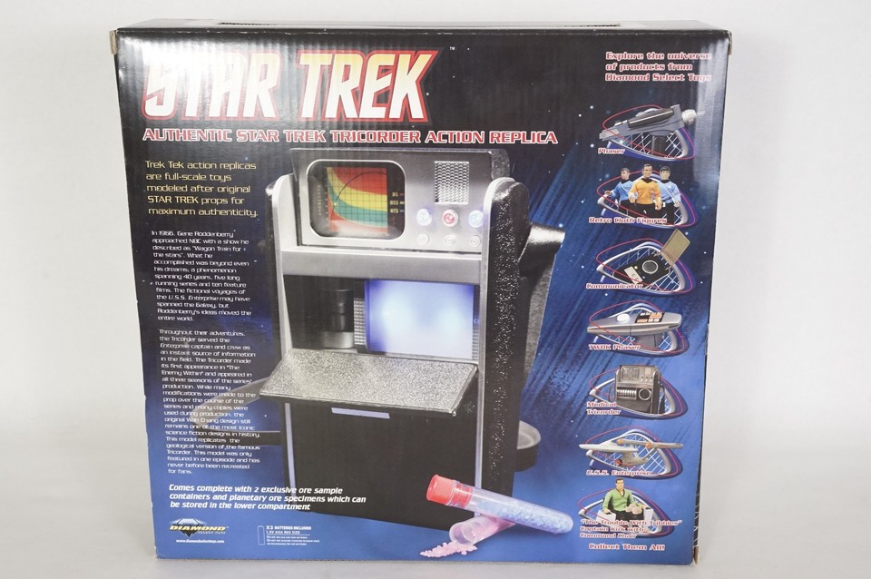 Star Trek TOS CLASSIC TRICORDER ACTION REPLICA GEOLOGICAL Diamond ...
