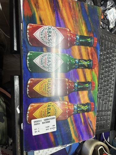 IGT Tabasco Plexiglass Insert Slot Machine Wall Art Game Room New Hot ...