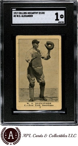 1917 Collins-McCarthy (E135) #3 W.S. Alexander SGC 1 | eBay