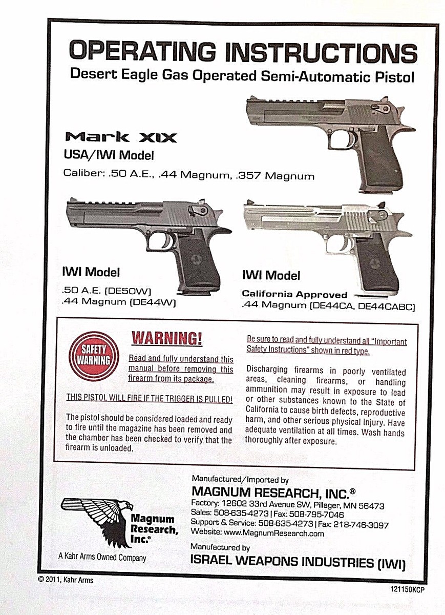 Desert Eagle Disassembly
