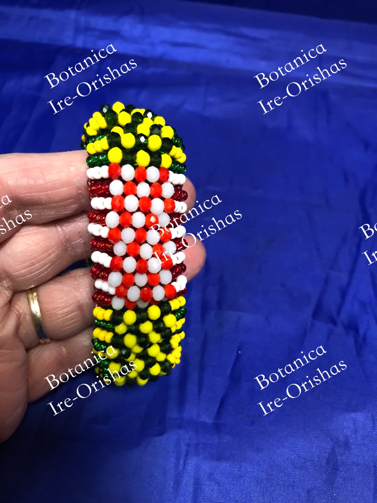 Ide Ilde de Orula con Shango Chango en cristal glass fino religion ...