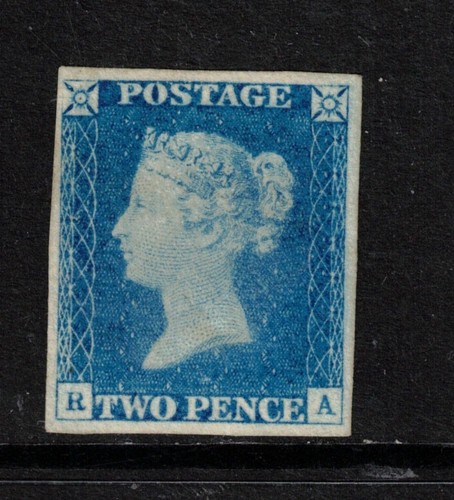 Great Britain #2a (SG #6) Extra Fine Mint Gem Rare Pale Blue Shade ...