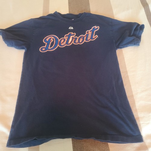 Majestic Mens Adult Medium Navy Blue Detroit Tigers Cecil Fielder 28 ...