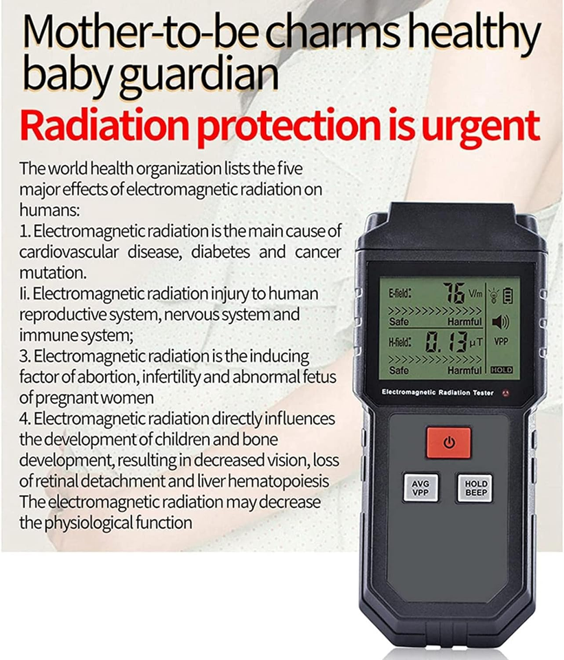 EMF Meter, EMF Meters Reader Ghost Hunting,Digital Handheld EMF ...