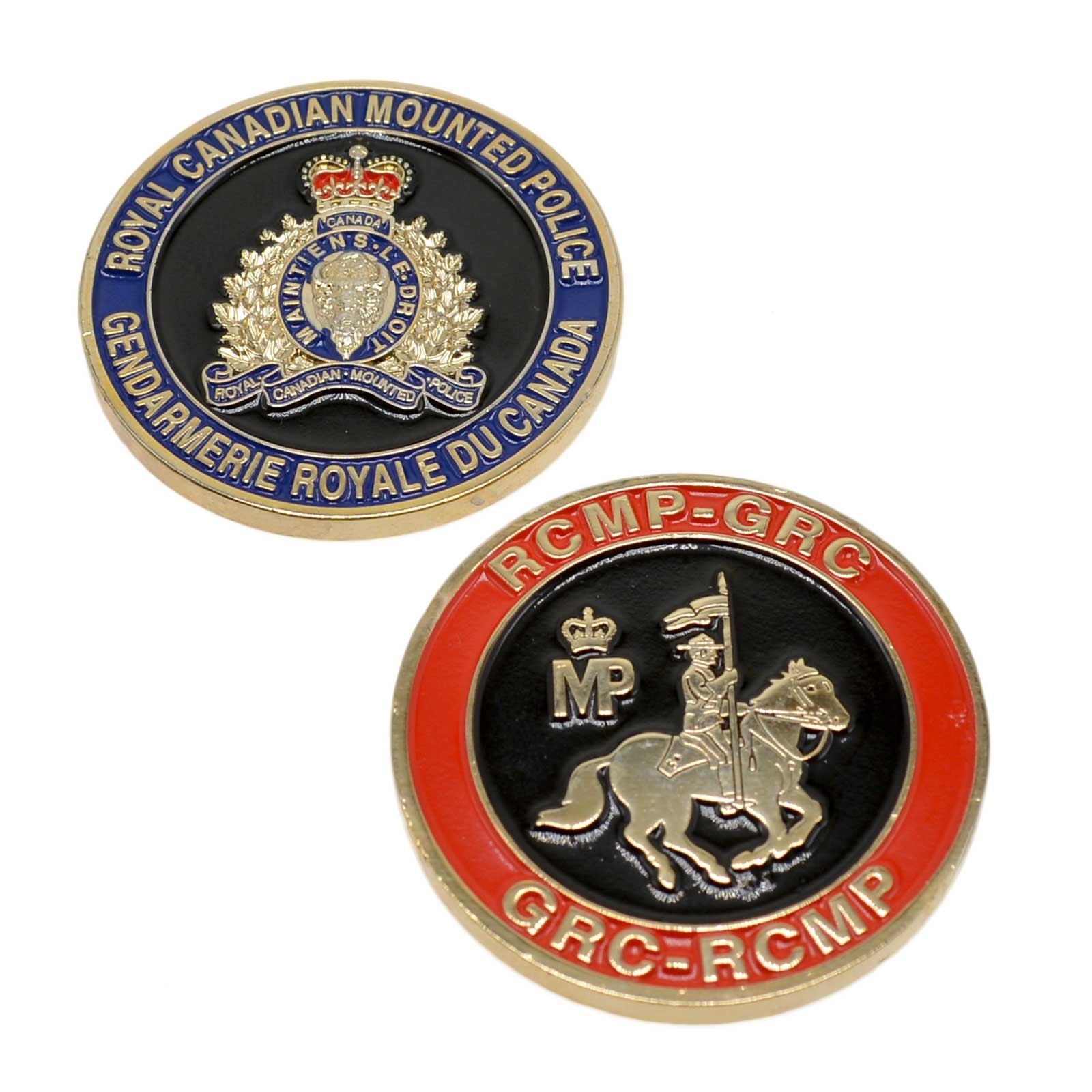 RCMP Police Challenge Coin Royal Canadian Mounted Police Crest GRC Gold ...