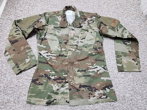 Army Combat Coat Unisex Uniform Multi camo Zip Small Long | eBay