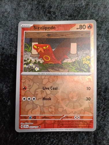 Sizzlipede - 027/191 - Reverse Holo - Near Mint - Surging Sparks ...