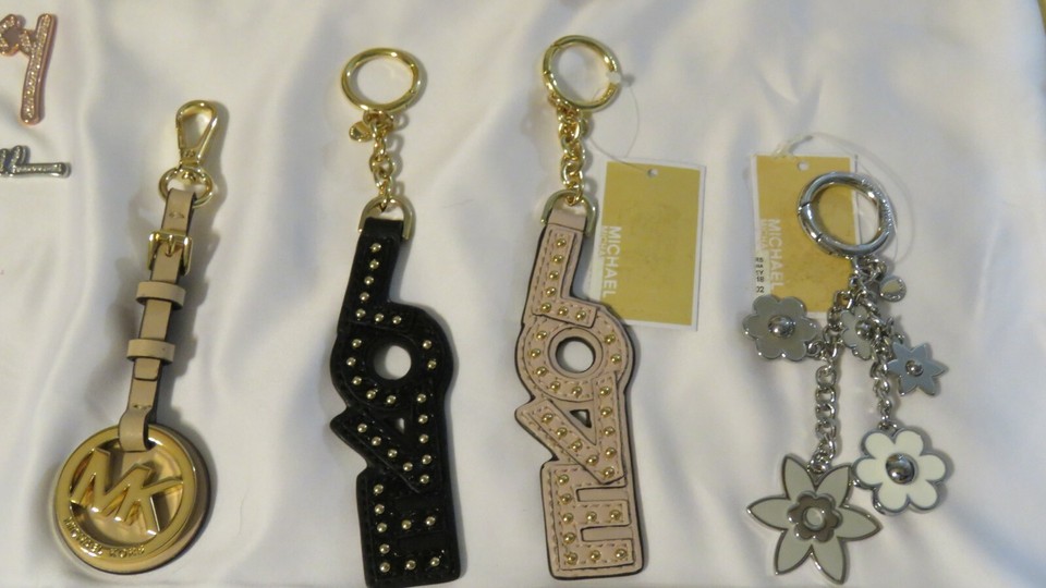 NEW UNIQUE Michael Kors 64 Key Chains FOBS Bag Charms SEE All Photos ...