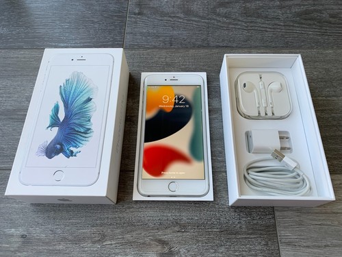 Apple iPhone 6s Plus - 128GB - Silver A1634 (CDMA + GSM) + Original Box ...