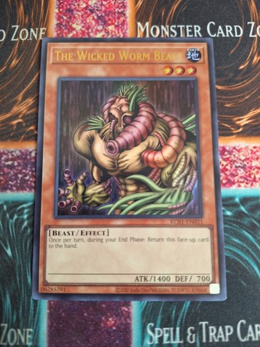 Yu-Gi-Oh! The Wicked Worm Beast KC01-EN031 Ultra Rare Limited Near Mint ...