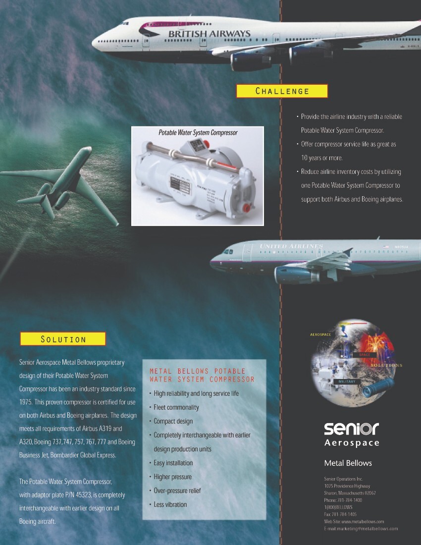 Aircraft Potable Water System Design PDF) Design Of Aircraft