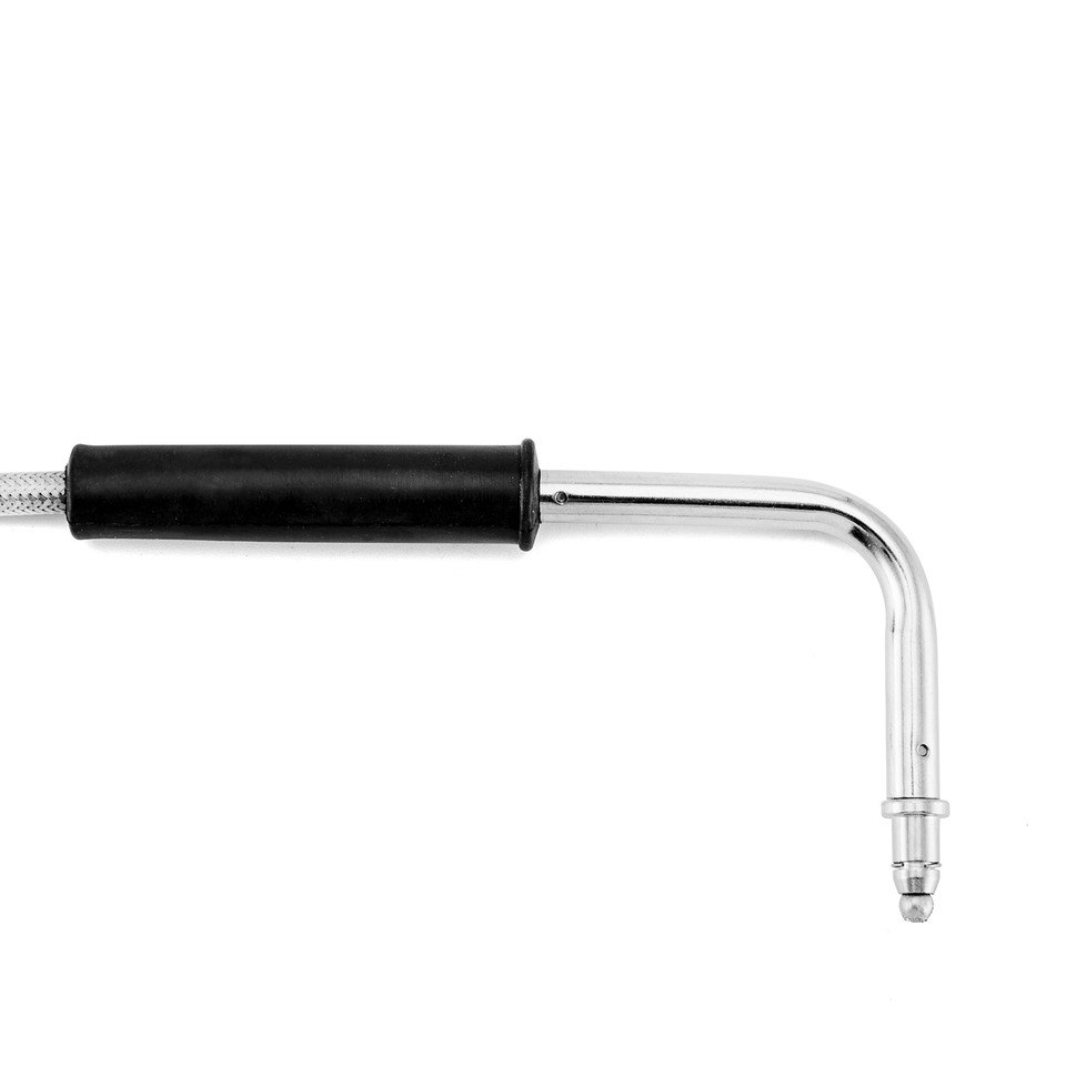 44" Stainless Steel Throttle and Idle Cable Set for Harley Davidson ...