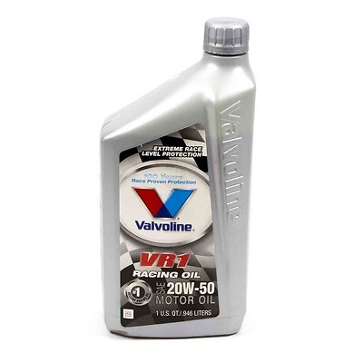 Valvoline HP 20w50 Racing Oil VR1 1 QT. - 822347-C | eBay