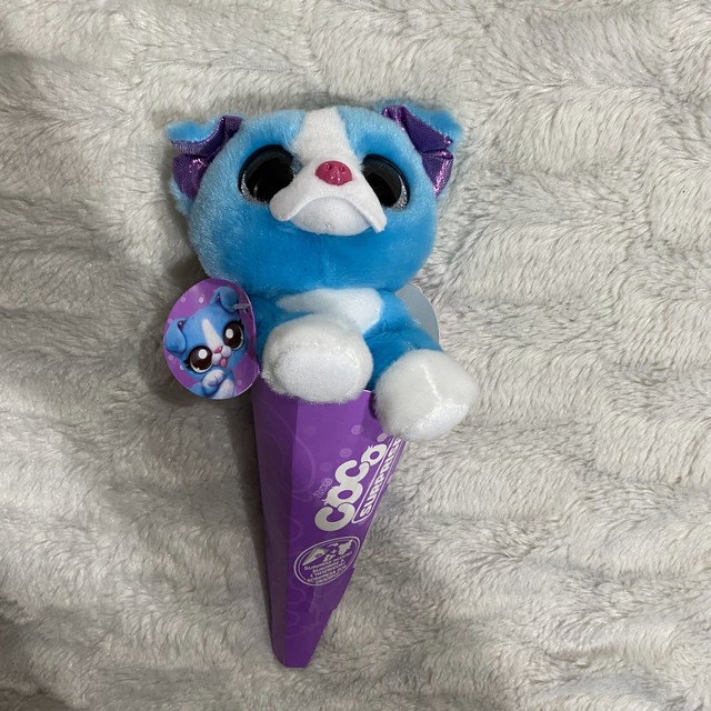 Zuru Coco Surprise Cones Classic Blue 11-inches Animal Poncho Plush Toy ...