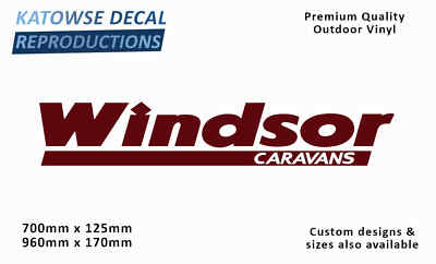 Windsor 2010-2011 Caravan Replacement Vinyl Decal Sticker | eBay Australia