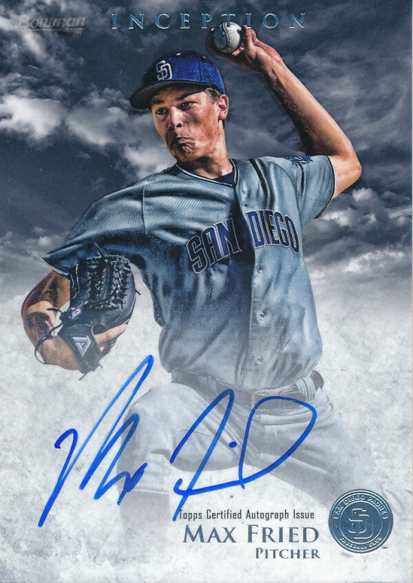 Lot of (3) Max Fried BRAVES 2013 Bowman Inception Auto Signed Rookie rC ...