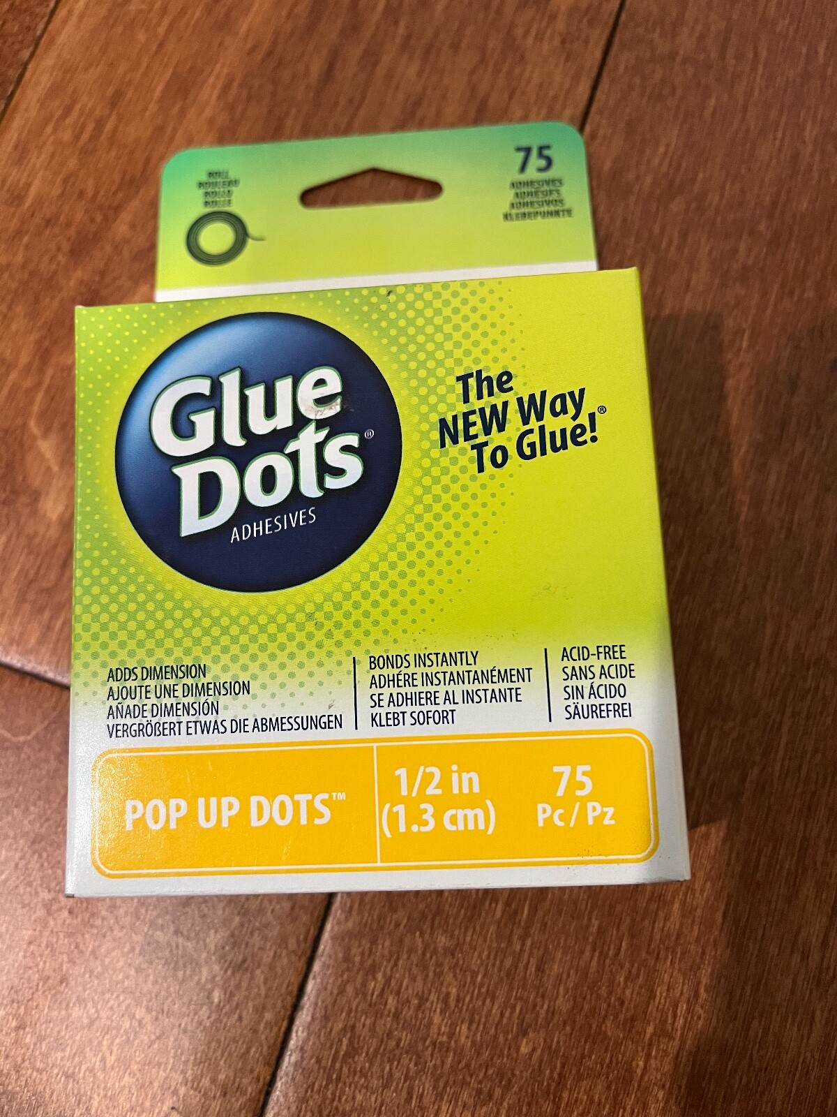 Glue Dots Pop up Adhesive Dot Roll Contains 75 .5 Inch Diameter 12296 ...