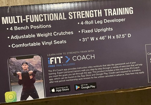 Weider WEBE60610 6.1 Multi-Position Weight Bench with Leg Developer and ...