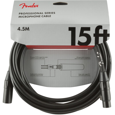 Fender 15 ft Professional Series Microphone 15' Mic Cable | eBay
