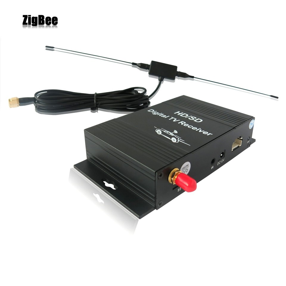 HD/SD Mobile USA TV Tuner Receiver Car Digital Box ATSC 4-channel 50 ...