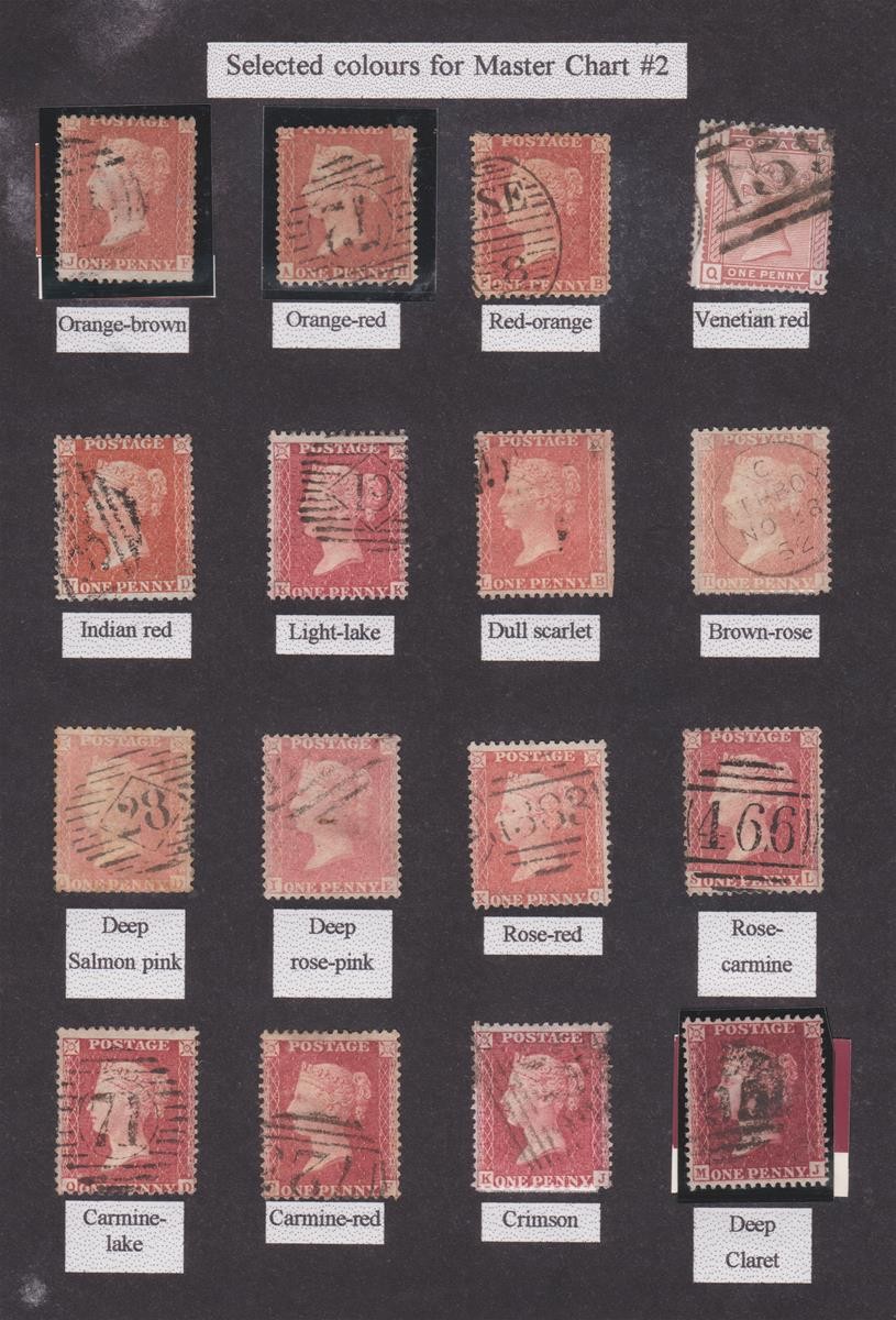 GB QV 1850s SG21-SG43 1d Penny Red Stars Shades Collection x 16 Lake ...