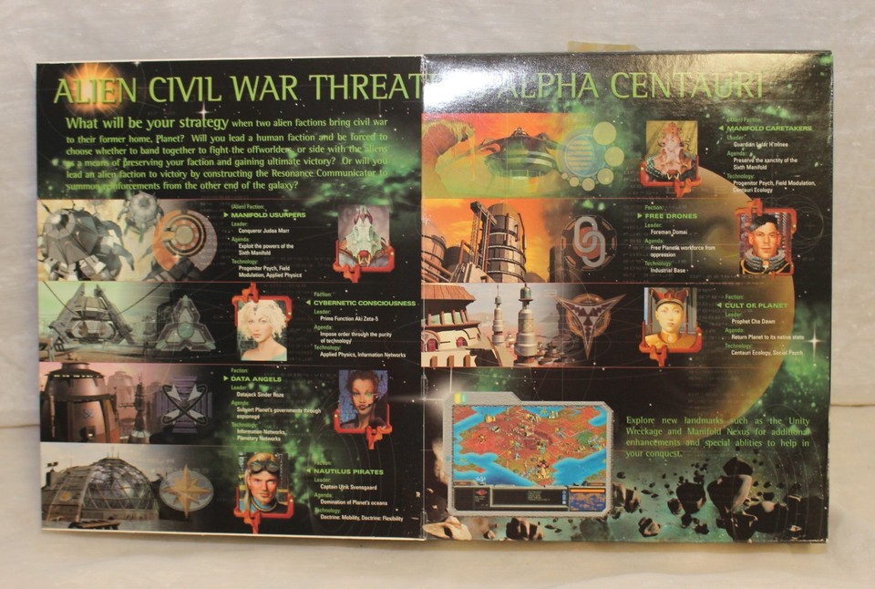 Alien Crossfire Sid Meier's Expansion pack for Alpha Centauri PC Game NEW | eBay