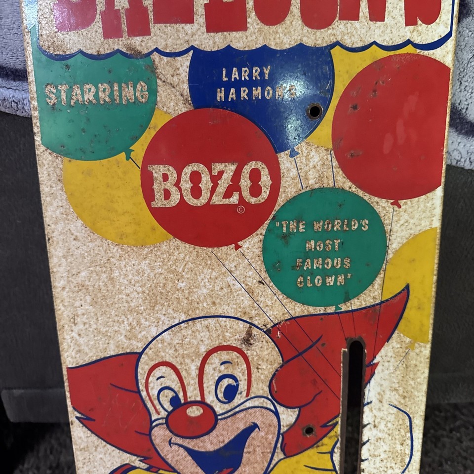 VTG Bozo The Clown Big Top Balloon Coin Op Vending Machine Vend Rite ...