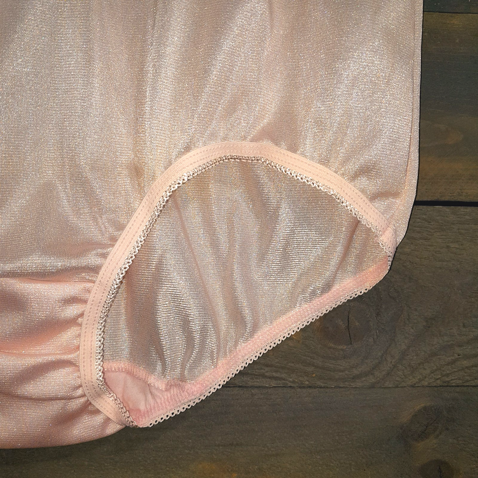 Underscore Sissy Panty Size 6 Pink Shiny Slippery Granny Brief Mushroom ...