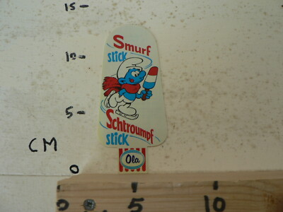 STICKER,DECAL SMURF OLA IJS SMURF STICK SMURFS,SCHLUMPHE,LES SCHROUMPFS ...
