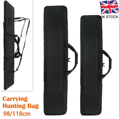 98/118cm Tactical Gun Slip Carrying Bag Soft Padding Durable Hunting ...