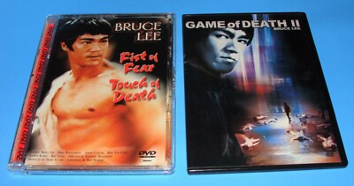 2 Vint. Bruce Lee Japanese Action Martial Arts DVD 's Fist of Fear Game Death II | eBay