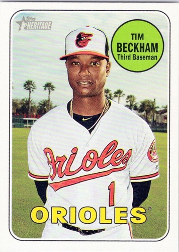 2018 Topps Heritage #616 Tim Beckham Baltimore Orioles | eBay