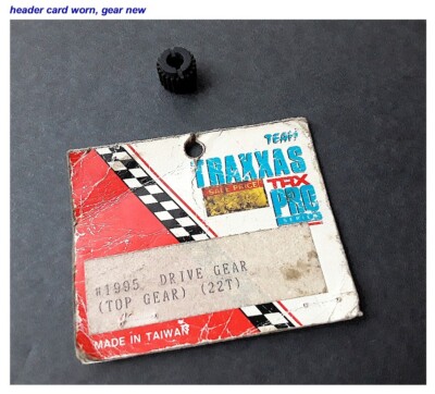 Vintage RC Car Traxxas 1995 Top Gear 22T Drive Gear Bandit Black ...