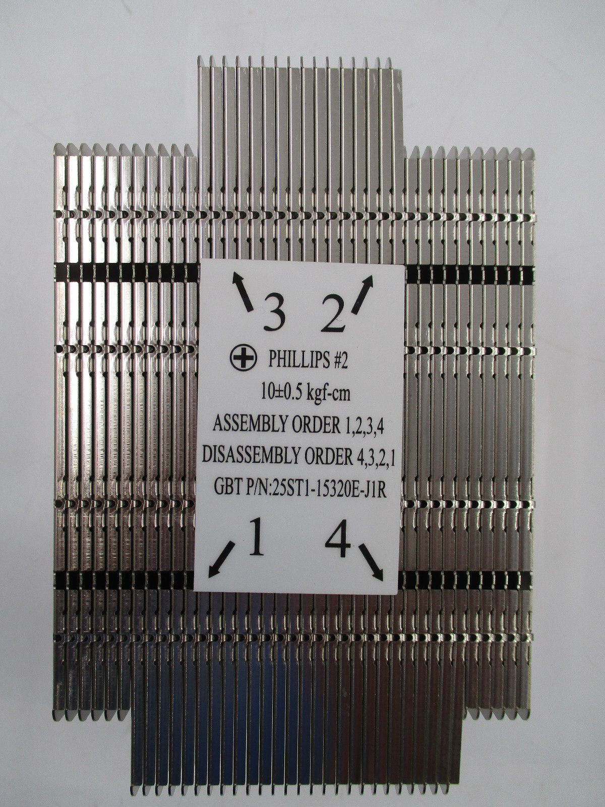 Gigabyte R272-Z30 Motherboard CPU Heatsink P/N: 25ST1-15320E-J1R Tested ...