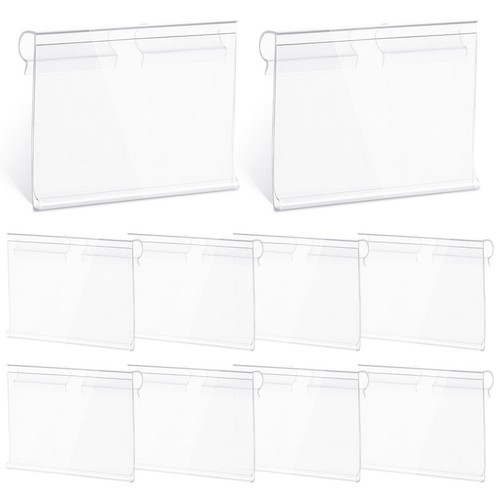 60 Pcs Plastic Merchandise Sign Clip Price Display Holders Standing ...
