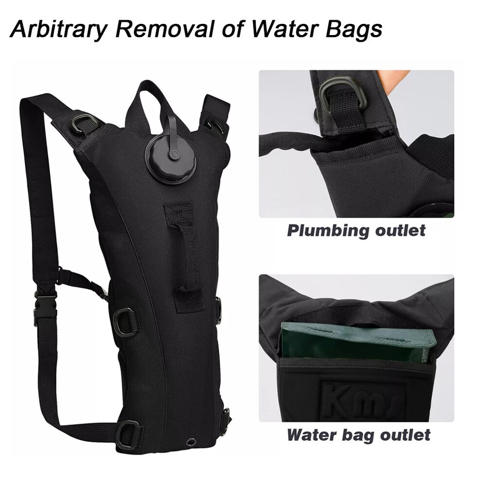 3L Water Bladder Bag Hydration Backpack Pack Hiking Camping Cycling ...