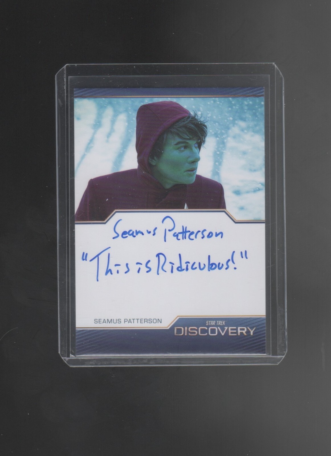 Star Trek Discovery season 4 Seamus Patterson autograph with ...