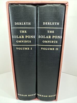 August Derleth THE SOLAR PONS OMNIBUS- 2 VOLUME SET 1st Edition 1982 | eBay