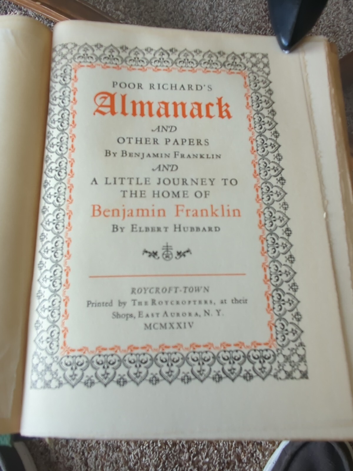 Poor Richard's Almanac Roycroft Limited Edition Rare | eBay