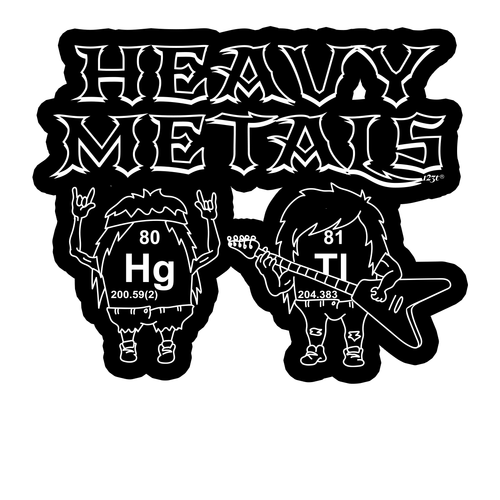 2 x Large Car Stickers - heavy metals Decal Bumper Bike Truck Laptop ...