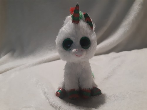 2021 Ty Beanie Boos SNOWFALL Christmas Unicorn (6 Inch) Plush Stuffed ...