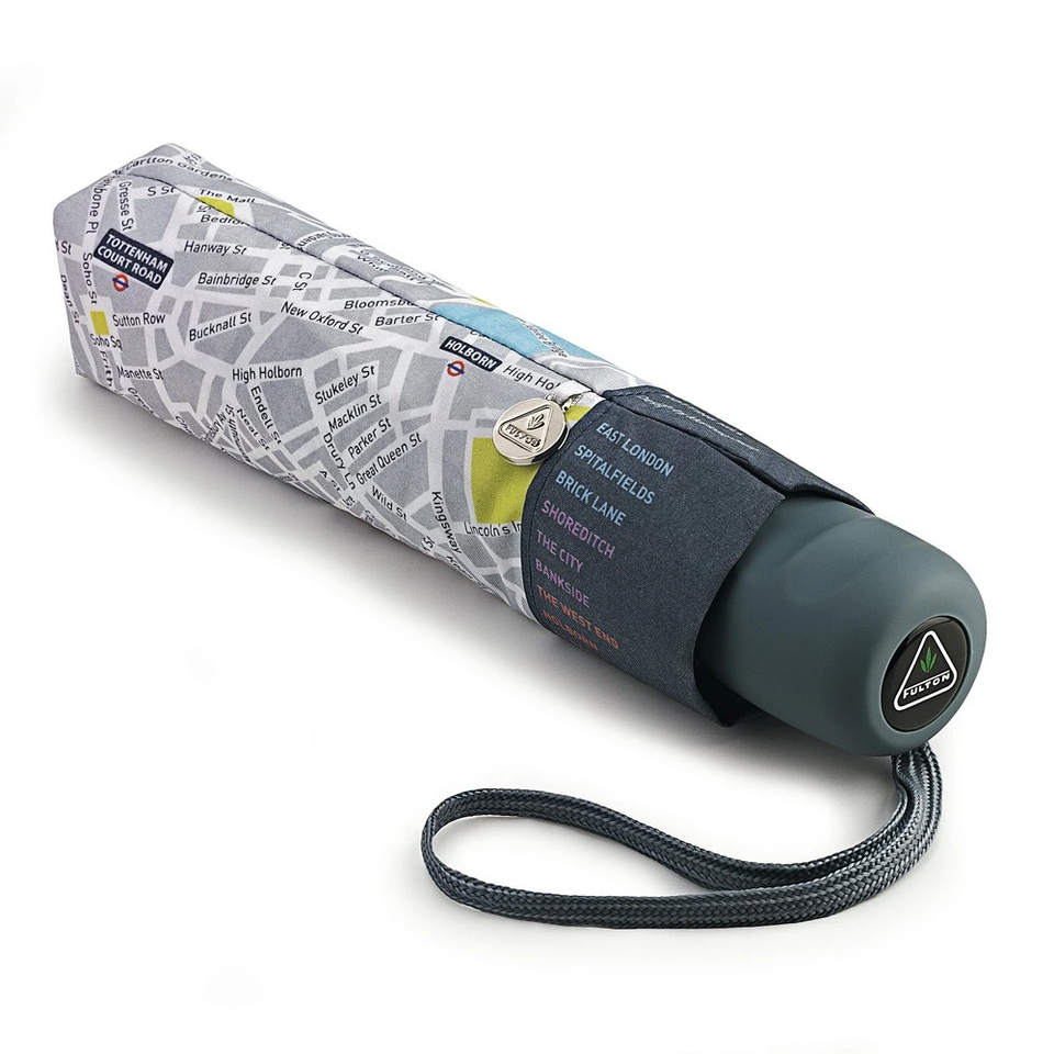 Fulton London Brollymap Folding Umbrella | London Street Map Print ...