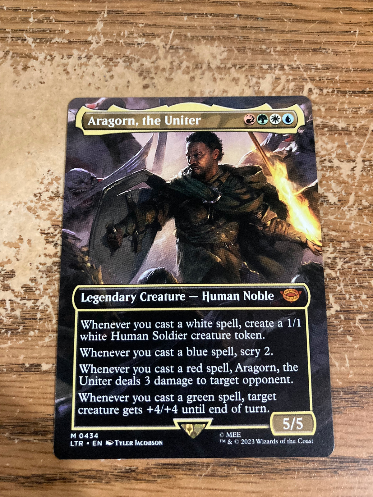 MAGIC THE GATHERING:Lord of the Rings- Aragorn,The Uniter (Borderless ...