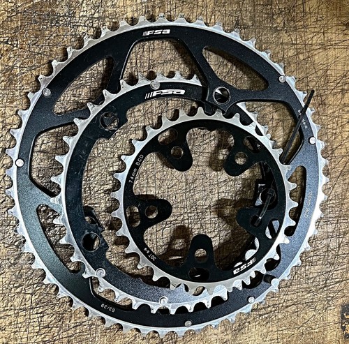 FSA - TRIPLE Chainring SET Road Bike Set 53T 39T 30T - 130/74BCD FSA ...