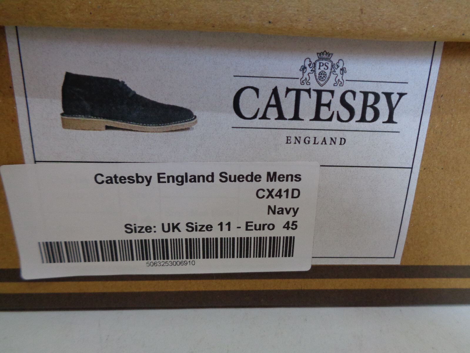 Catesby England Mens Navy Lace Up Suede Boots Ankle Shoes New RRP £60 ...