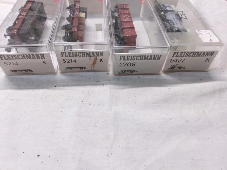 Fleischmann 4 Different Freight Cars Org Condition w/Shipping Box HO Gauge Lot B | eBay