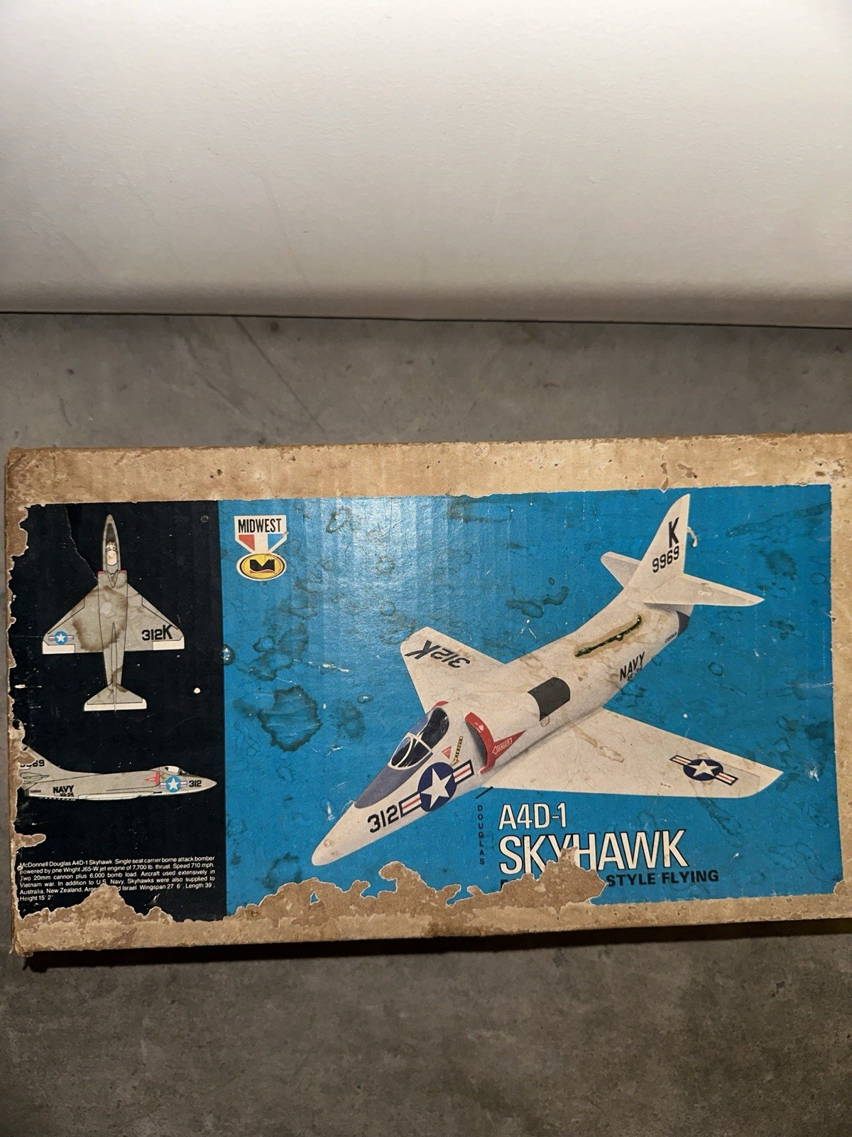 Midwest Products Douglas A4D-1 Skyhawk Ducted Fan Foam RC Jet Kit | eBay