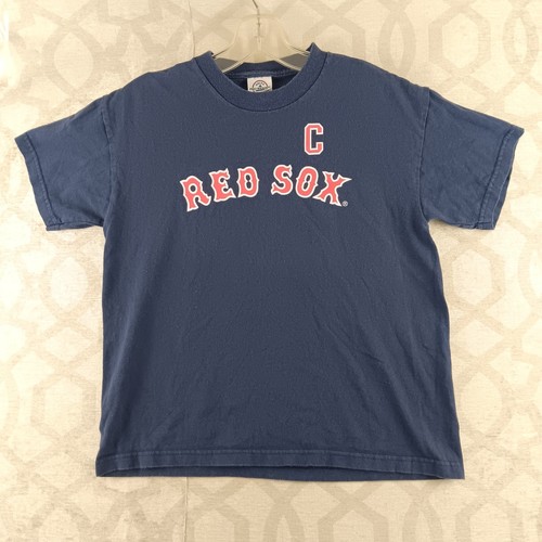Vintage Youth Boston Red Sox Jason Varitek 33 T Shirt Navy Blue Delta ...