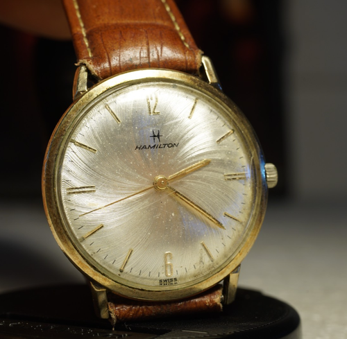 Hamilton Watch 10K RGP SWIRL DIAL Men's | eBay