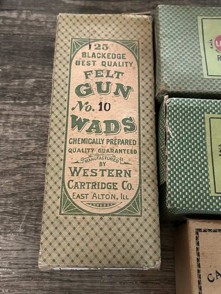 Atq Winchester Western & Remington UMC Cardboard Shotgun Shell Wads ...
